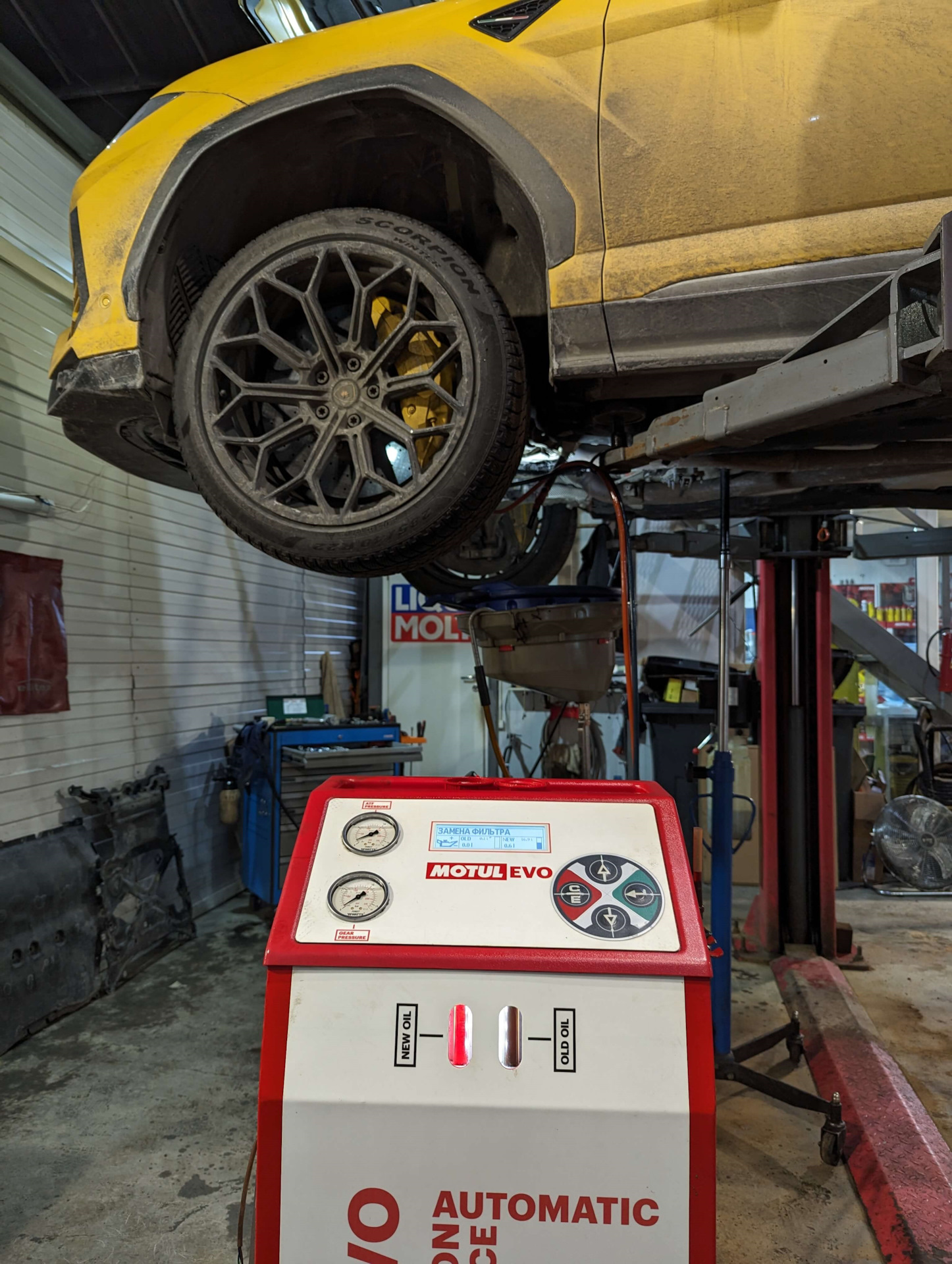 Замена масла в АКПП Lamborghini Urus ZF 8hp95 в СПб — Motul Team на DRIVE2