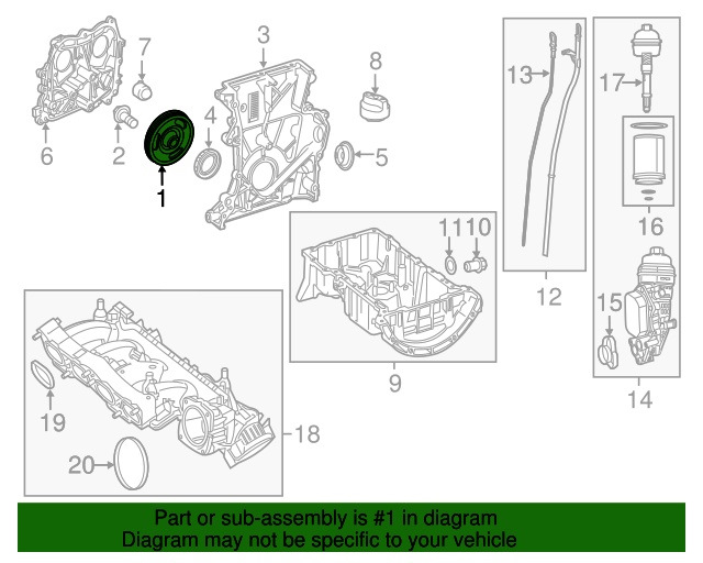 A2700300503 Гаситель колебаний коленвала Mercedes | Запчасти на DRIVE2
