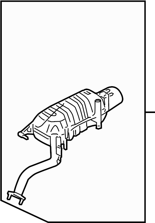 287101U100 Muffler ASSY-RR. MUFFLER ASSY-REAR KIA HYUNDAI | Запчасти на ...
