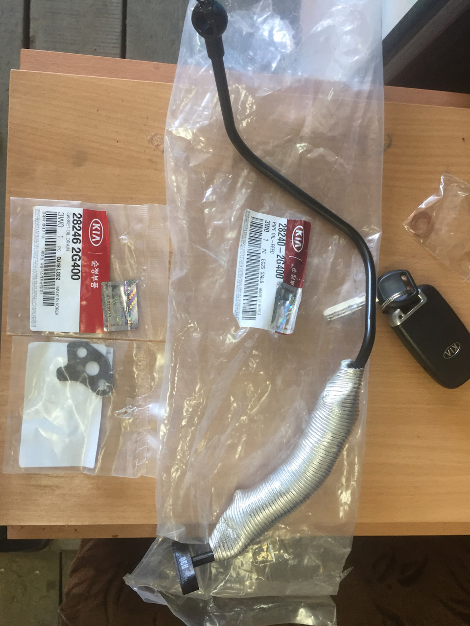 282462G400 Прокладка канала маслопровода выпускного коллектора KIA ...