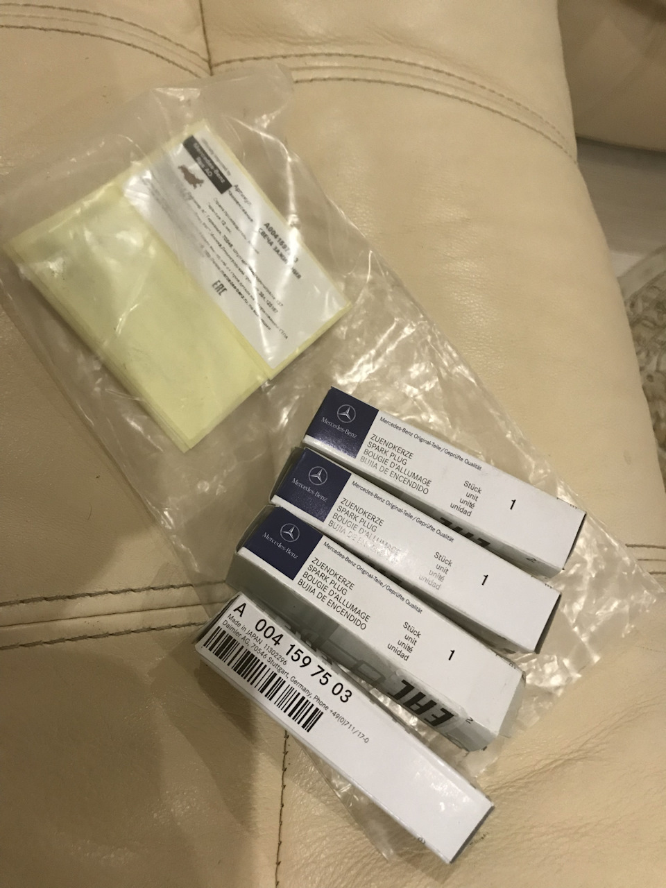 A0041597503 Свеча зажигания Mercedes | Запчасти на DRIVE2