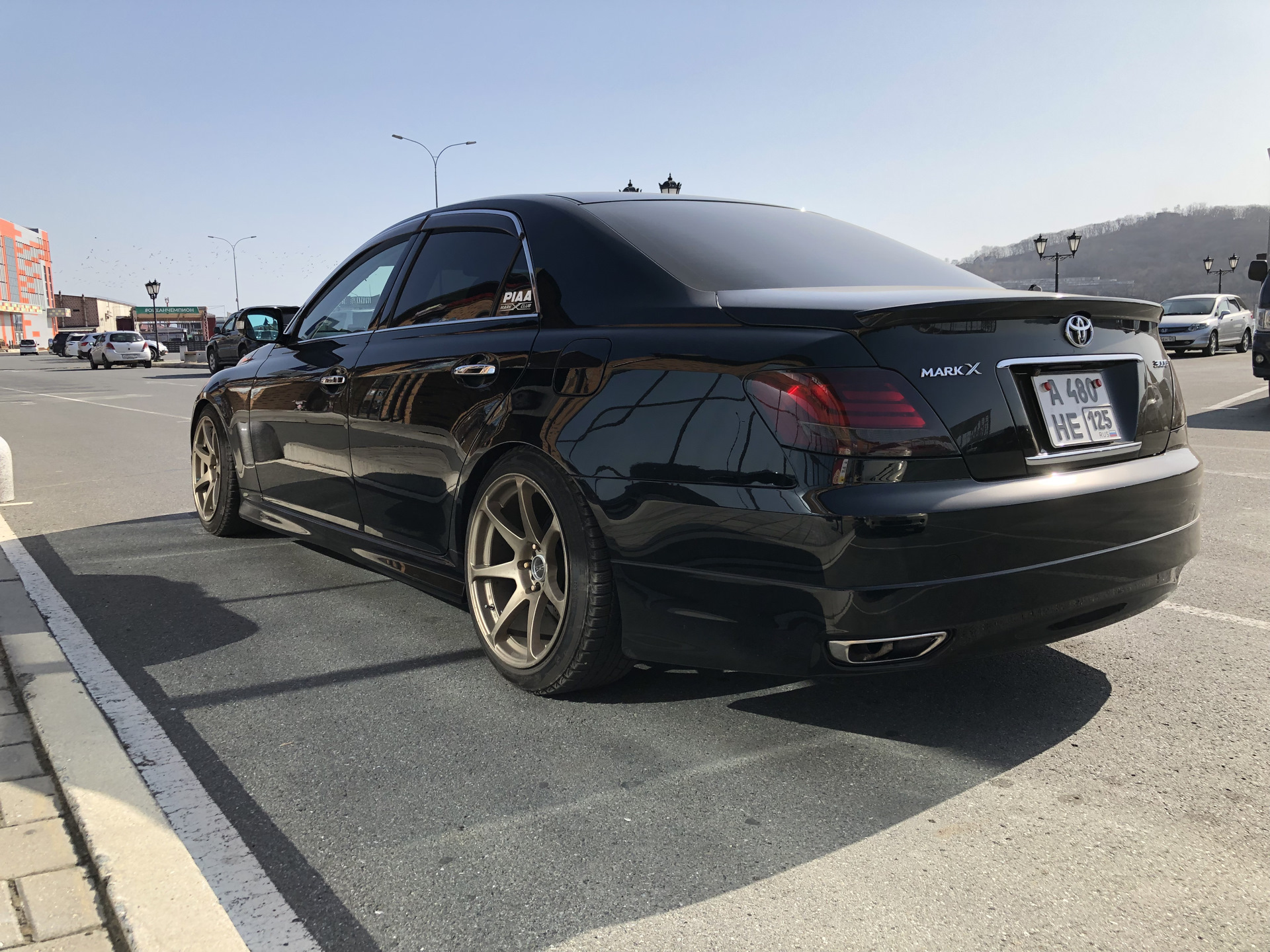 Переобулись — Toyota Mark X (GRX120), 3 л, 2009 года | фотография | DRIVE2