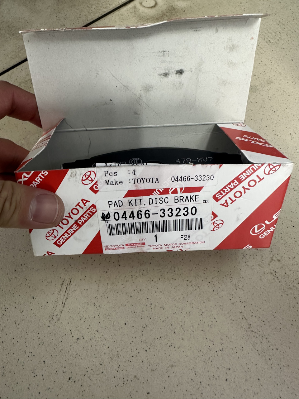 0446633230 Комплект тормозных колодок, дисковый тормоз TOYOTA LEXUS ...