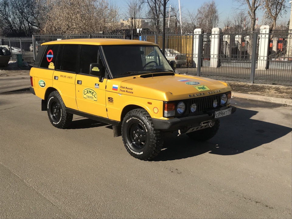 "Натурщик" Big Yellow. — Land Rover Range Rover (1G), 3,5 л, 1985 года ...