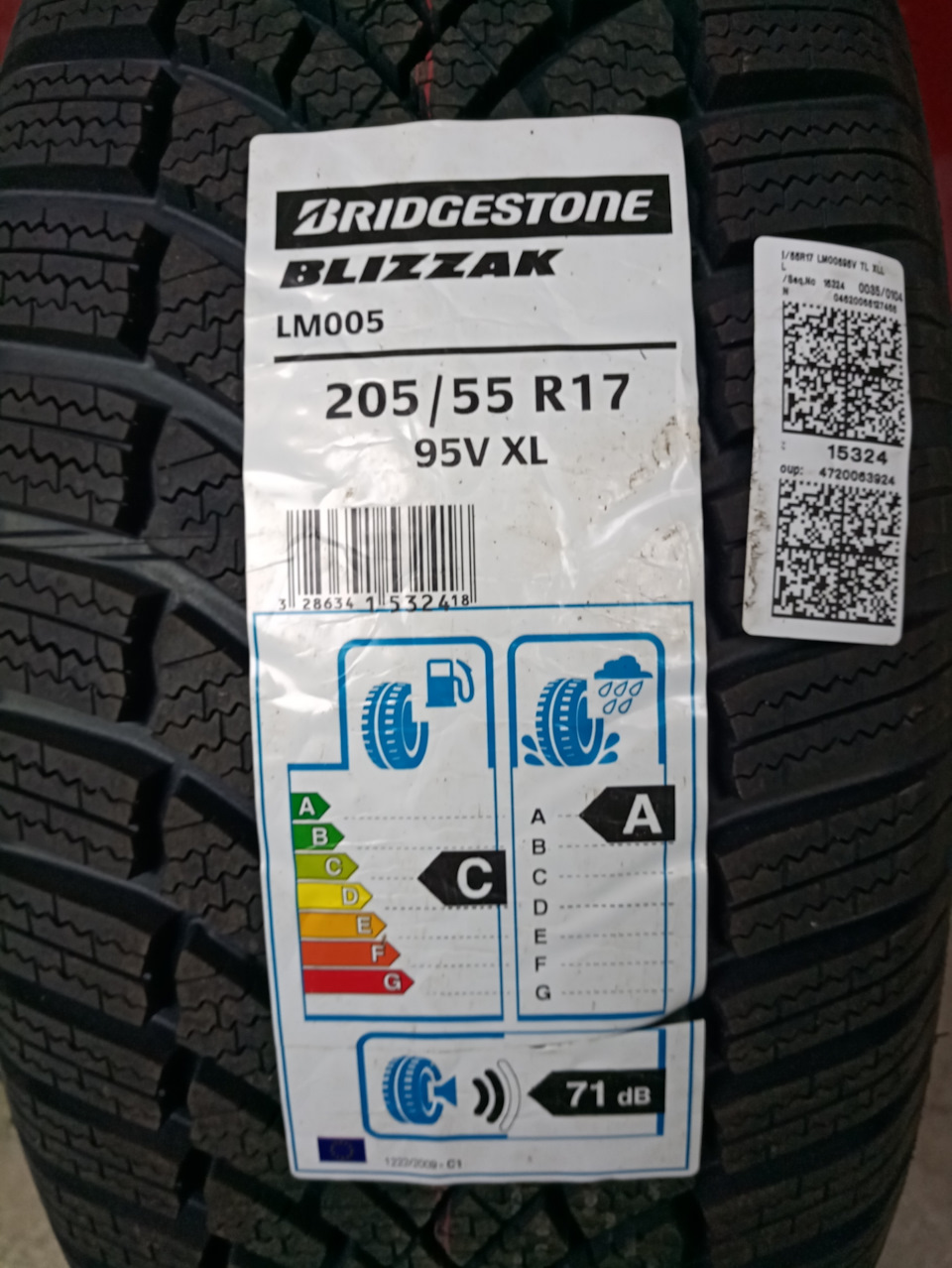 BRIDGESTONE BLIZZAK LM005 205/55R17 95V XL (4 шт.) — Renault Fluence, 1 ...