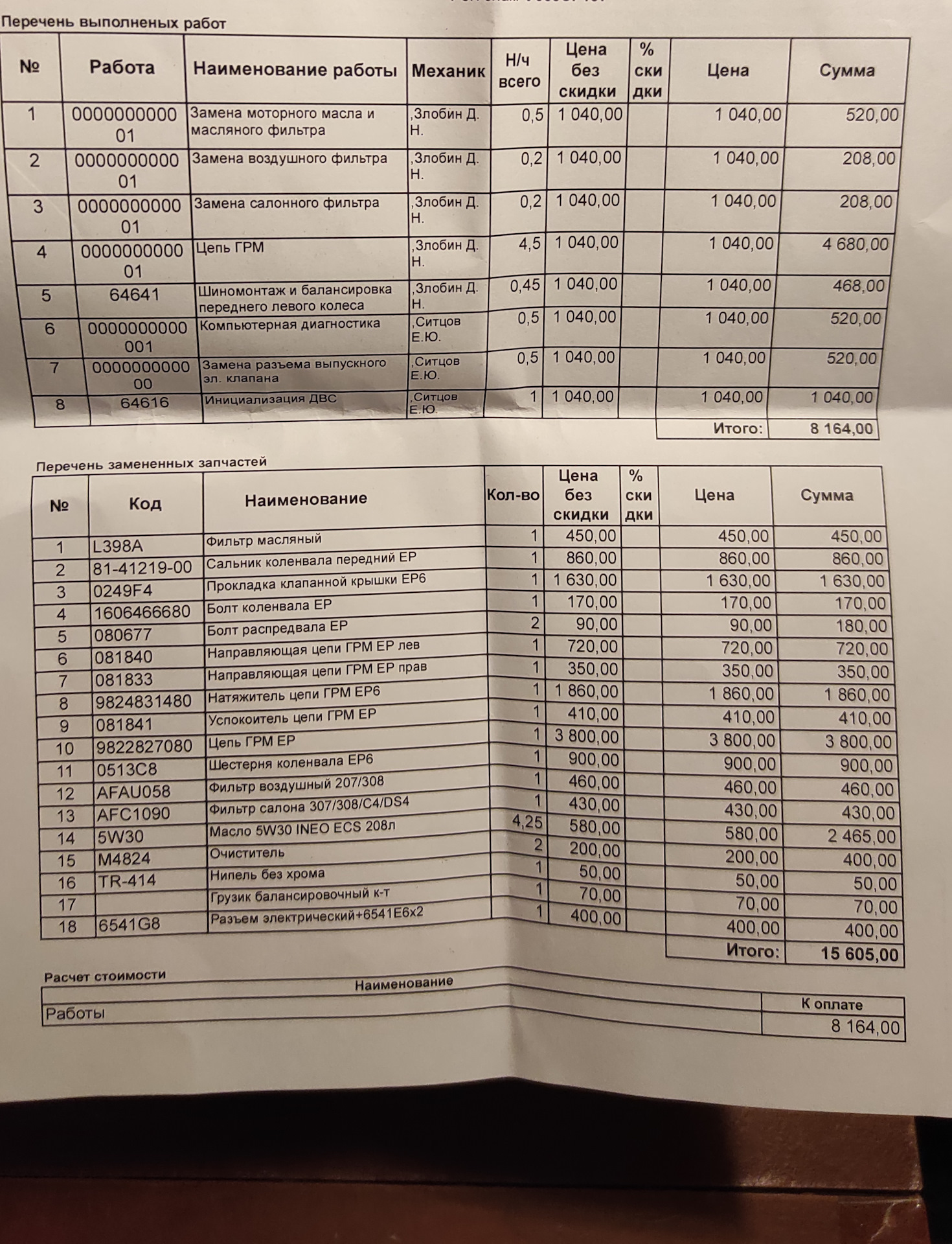 #6 Замена вальветроника, эмульсии немного и большое ТО с заменой цепи ...