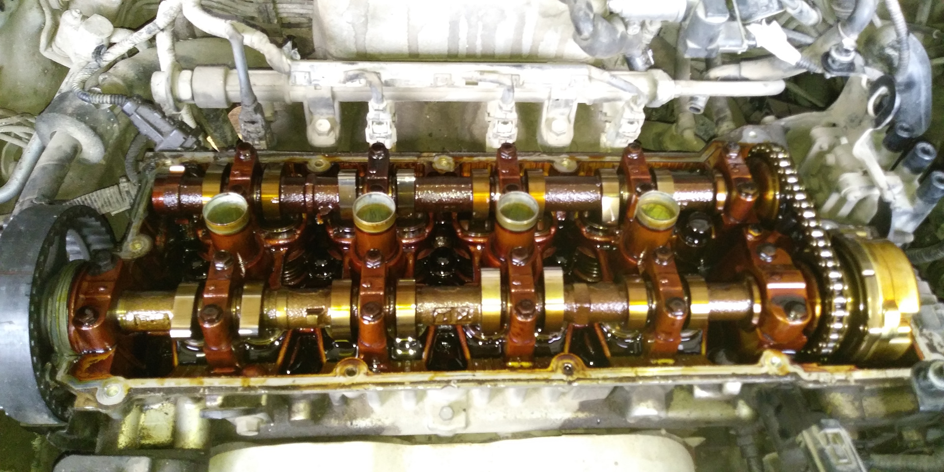 Замена цепи и ремня грм — Hyundai Tucson (JM), 2 л, 2007 года ...