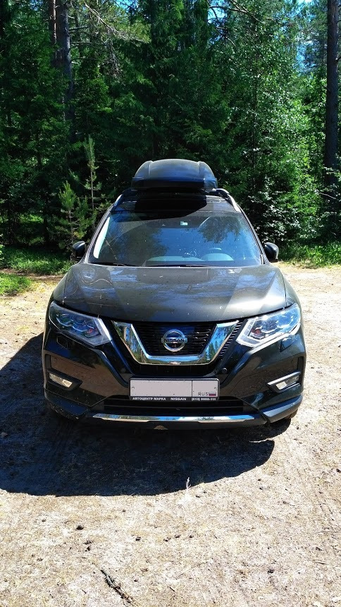 Бокс на крышу INNO Shadow 16 — Nissan X-Trail III, 2,5 л, 2019 года ...