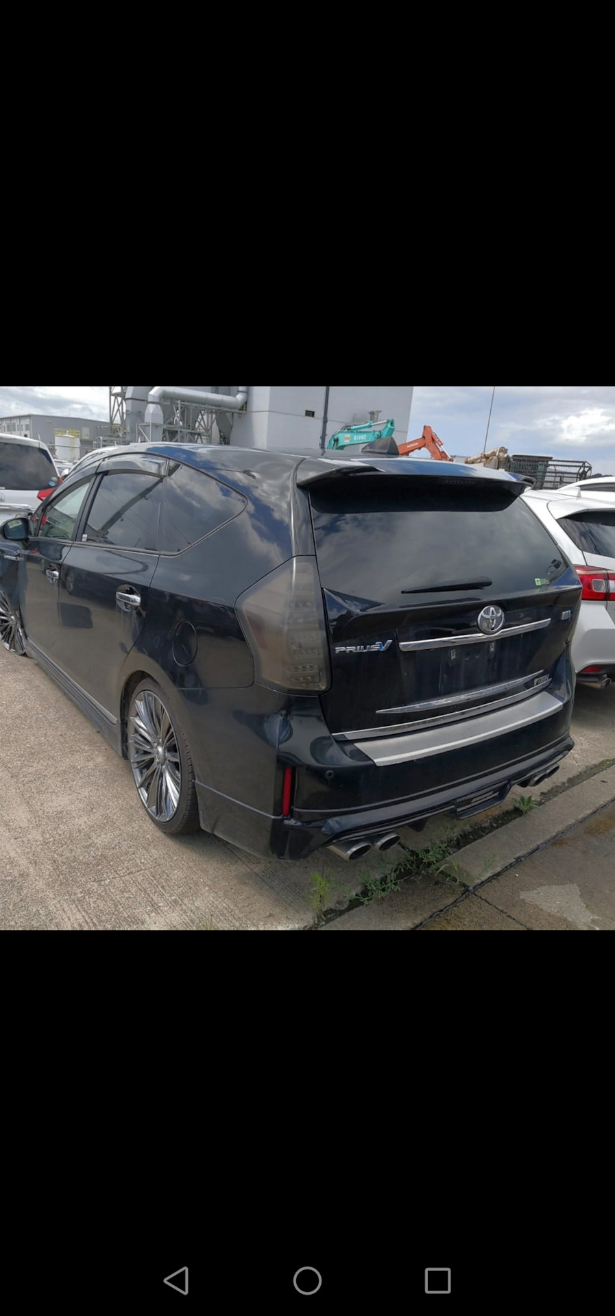 Установка задней губы KENSTYLE Toyota prius Alpha — Toyota Prius Alpha ...