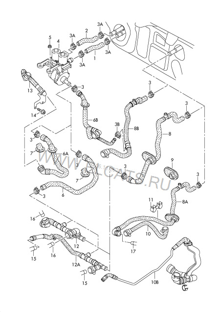 Опять шланг 4F0 819 334 D — Audi Allroad (C6), 3 л, 2007 года | своими ...