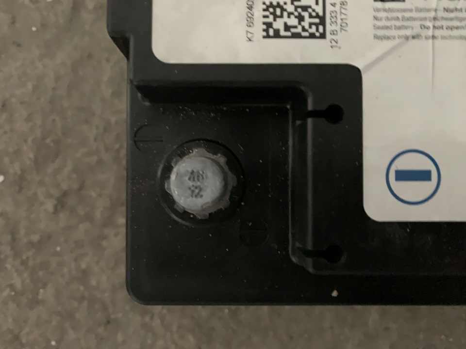 61216924023 Оригинальная акк.батарея BMW AGM BMW | Запчасти на DRIVE2