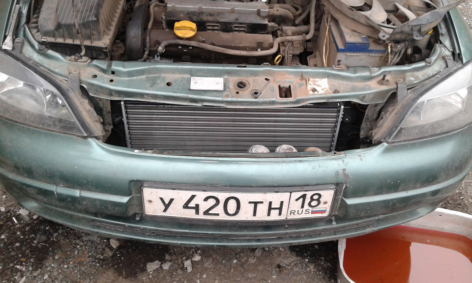 Замена радиатора — Opel Astra G, 1,6 л., 1998 года | своими руками | DRIVE2