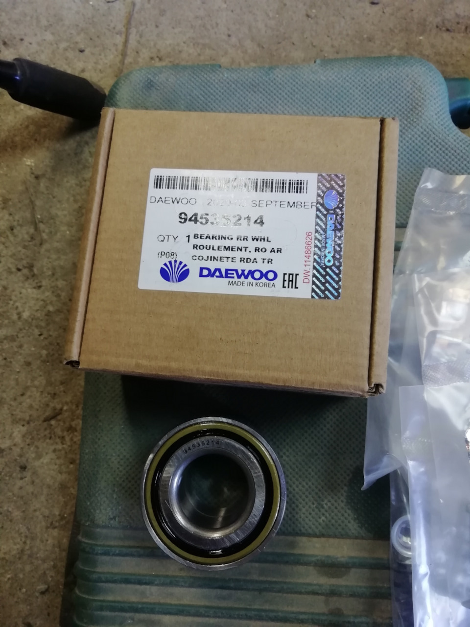 94535214 Подшипник ступицы заднего колеса / Chevrolet Aveo (барабанные ...