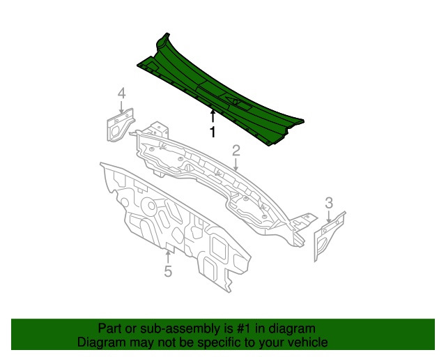 861502E010 ПАНЕЛЬ ВОЗДУХОЗАБОРНИКА KIA HYUNDAI | Запчасти на DRIVE2