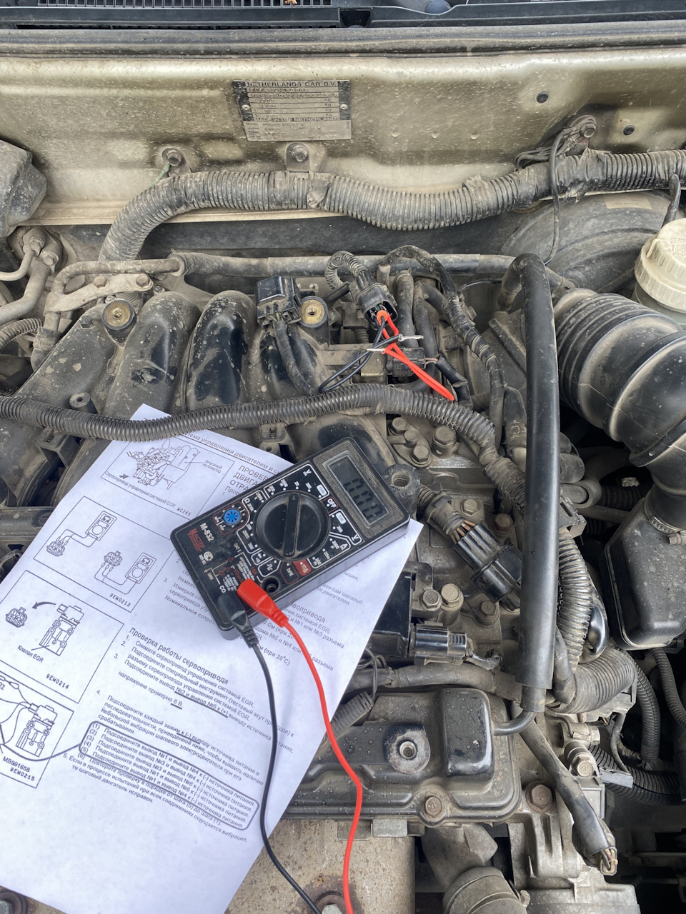 MB991658 Nml Pruefkabel Carisma Gdi Mitsubishi | Запчасти на DRIVE2