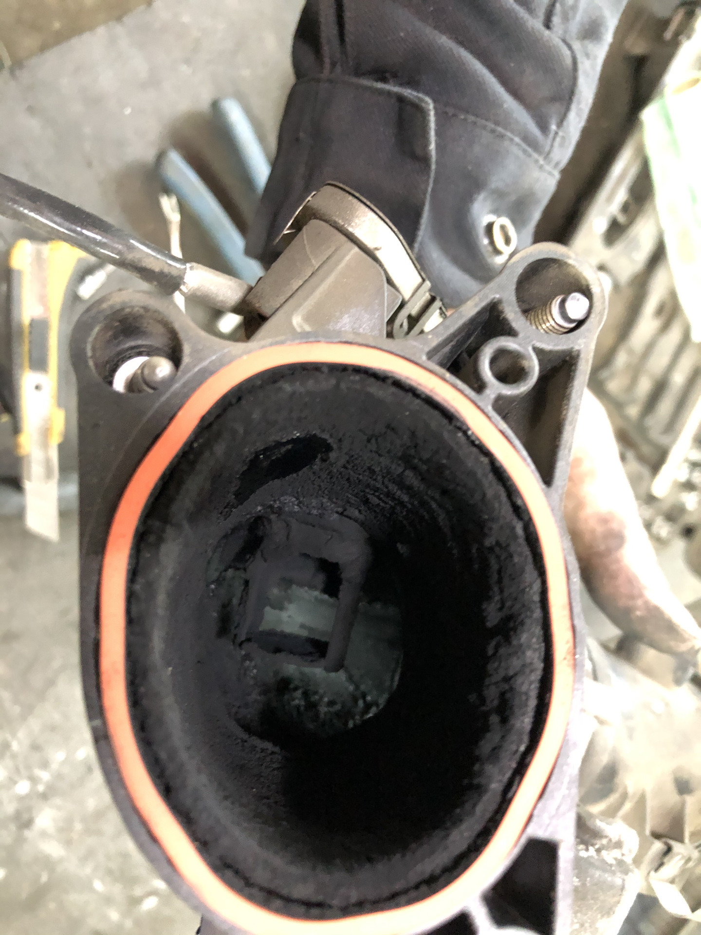 4. Чистим сажу орехом/впускной коллектор — BMW X3 (F25), 3 л, 2013 года ...