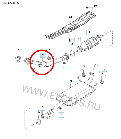 Друзья, нужны размеры гофры глушителя — KIA Sorento (1G), 2,4 л, 2006 ...
