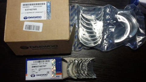 93742705 Вкладыши коренные GM | Запчасти на DRIVE2