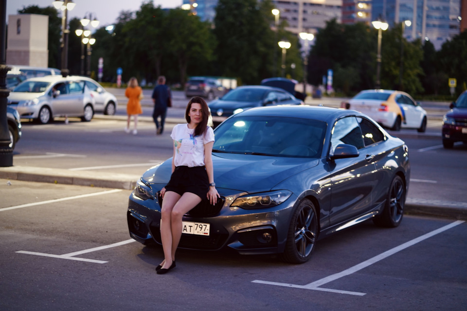 11. Вечерние огоньки 🙃 — BMW 2 series (F22), 2 л, 2014 года | фотография | DRIVE2