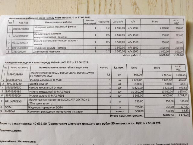 запись восемнадцатая, ТОшечная и разнотехническая — Isuzu D-Max (3G), 3 ...
