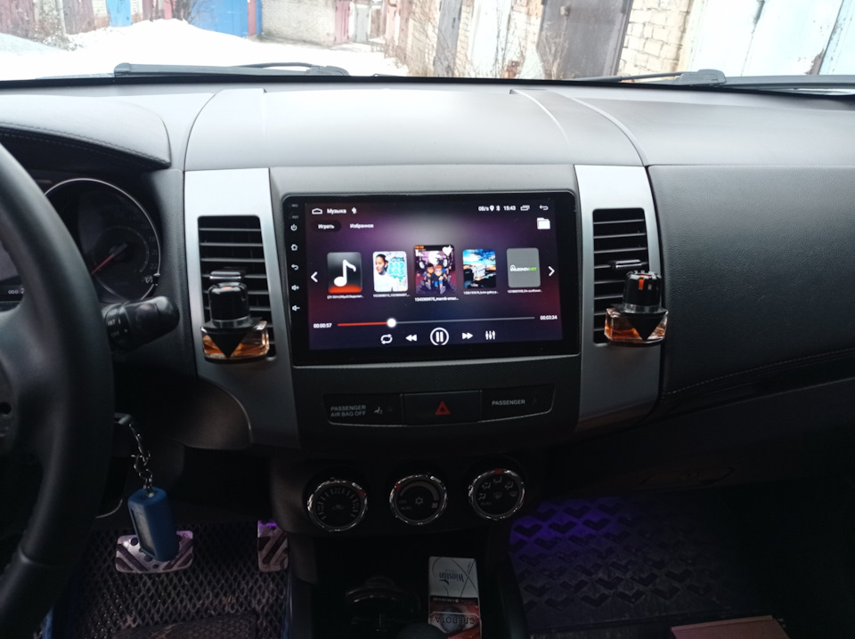 Замена ГУ (магнитола андроид) — Mitsubishi Outlander XL, 2 л, 2010 года ...
