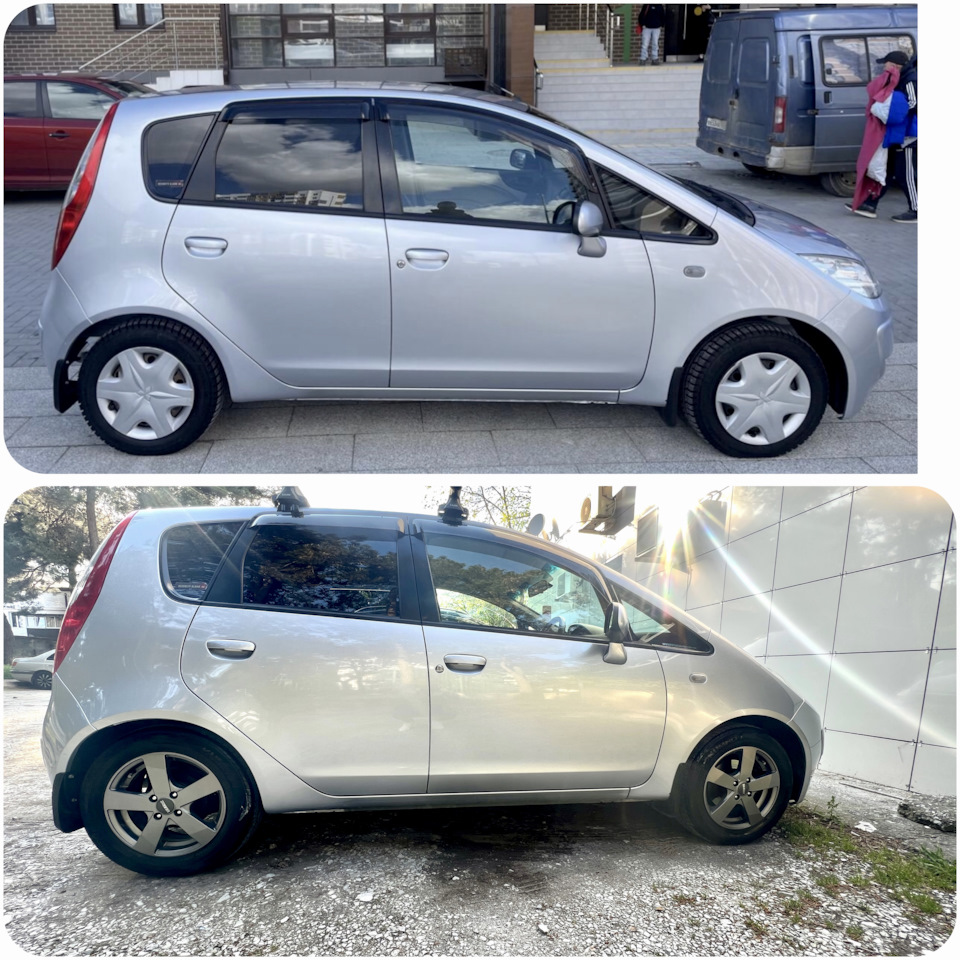 Переобулись с R14 на R15 — Mitsubishi Colt VI, 1,3 л, 2005 года ...