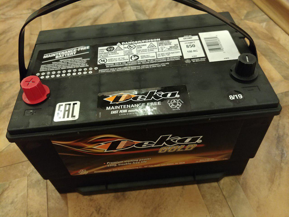 Аккумулятор DEKA 665MF — Ford Explorer (4G), 4,6 л, 2007 года ...