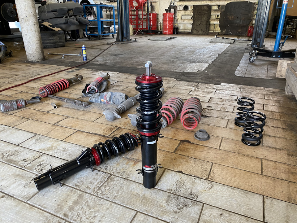 Койловеры BC v1 и резина 215/40 — Volkswagen Bora (1G), 2 л, 2000 года ...