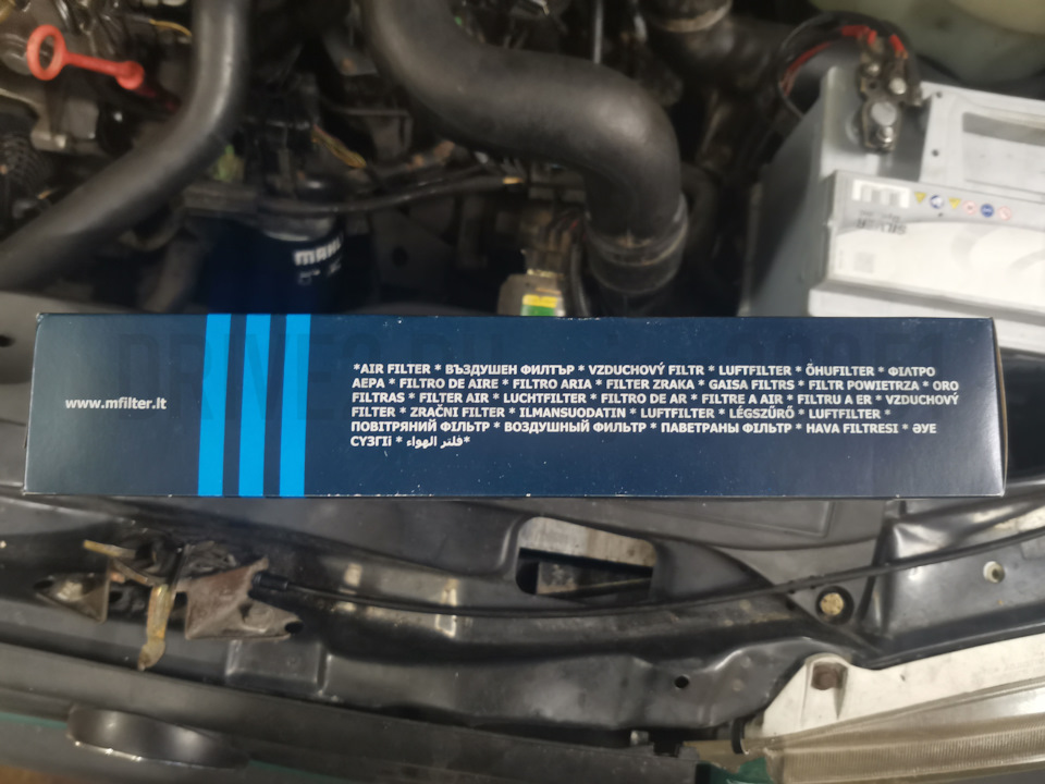 Фильтр воздушный Mfilter K 172 / VAG / 191 129 620 — Volkswagen Passat B4, 1,9 л, 1994 года ...