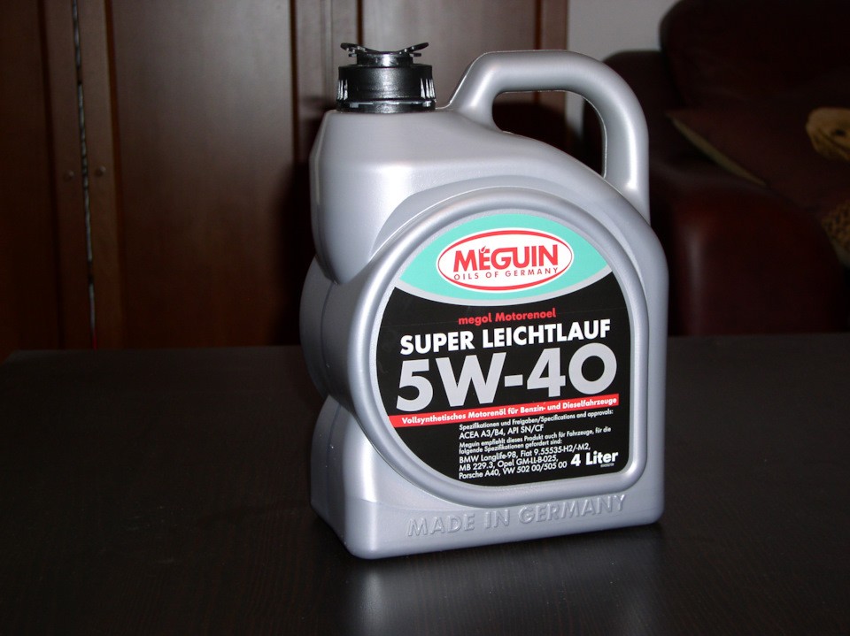 Моторное масло MEGUIN Super Leichtlauf 5W-40 — Volkswagen Polo Sedan, 1 ...