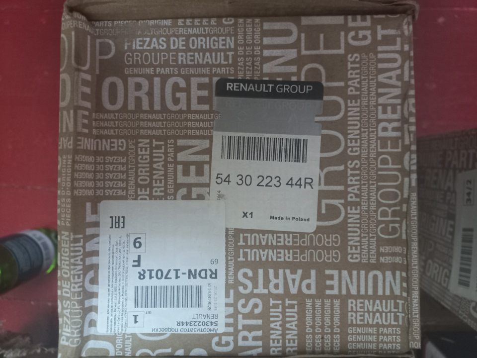 543022344R Амортизатор пер RENAULT | Запчасти на DRIVE2