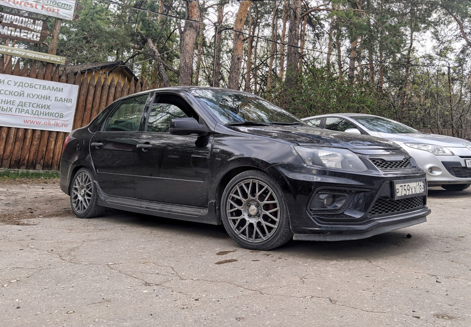 Задний бампер "Granta Sport" — Lada Гранта (1G), 1,6 л, 2014 года ...