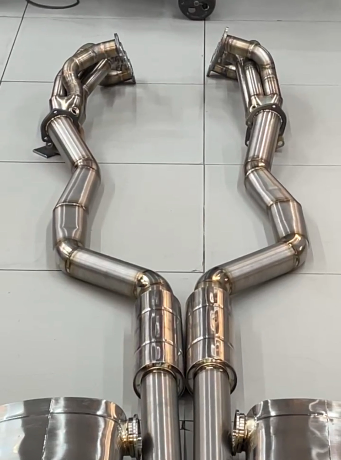 Exhaust Complete — Mercedes-Benz SL 55 AMG (R230), 5,4 л, 2007 года ...