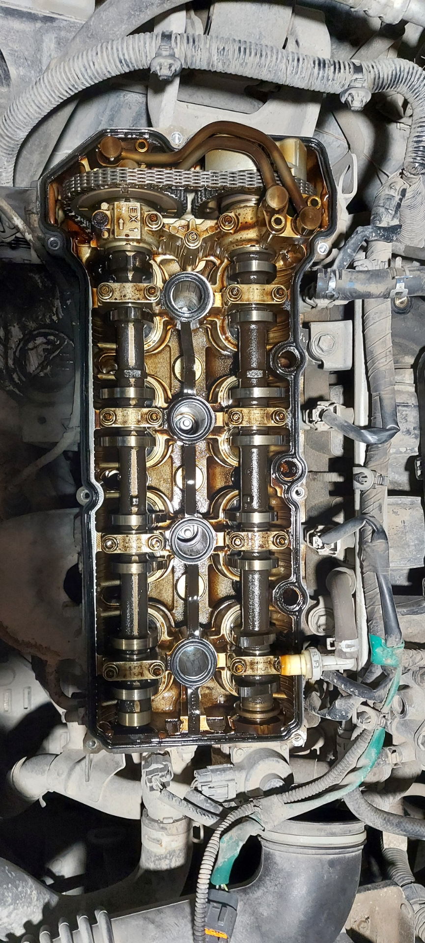 Замера прокладки крышки клапанов — Suzuki SX4 (1G), 1,6 л, 2008 года ...