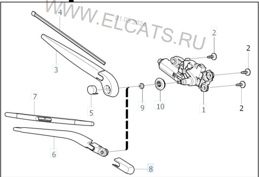 Замена поводка заднего стеклоочистителя — Volvo XC60 (1G), 3 л, 2011 ...