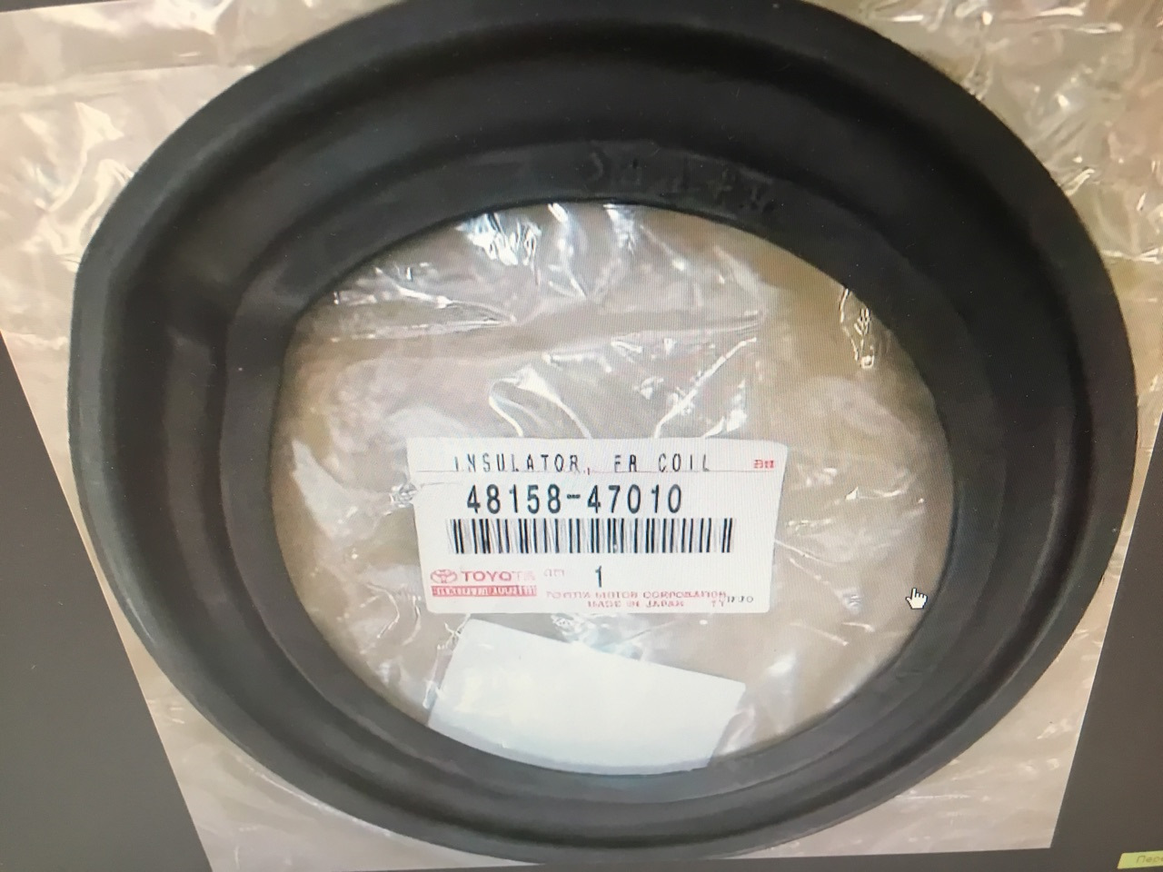 Изолятор пружины оригинал TOYOTA 4815802050, 4815847010 — Toyota ...