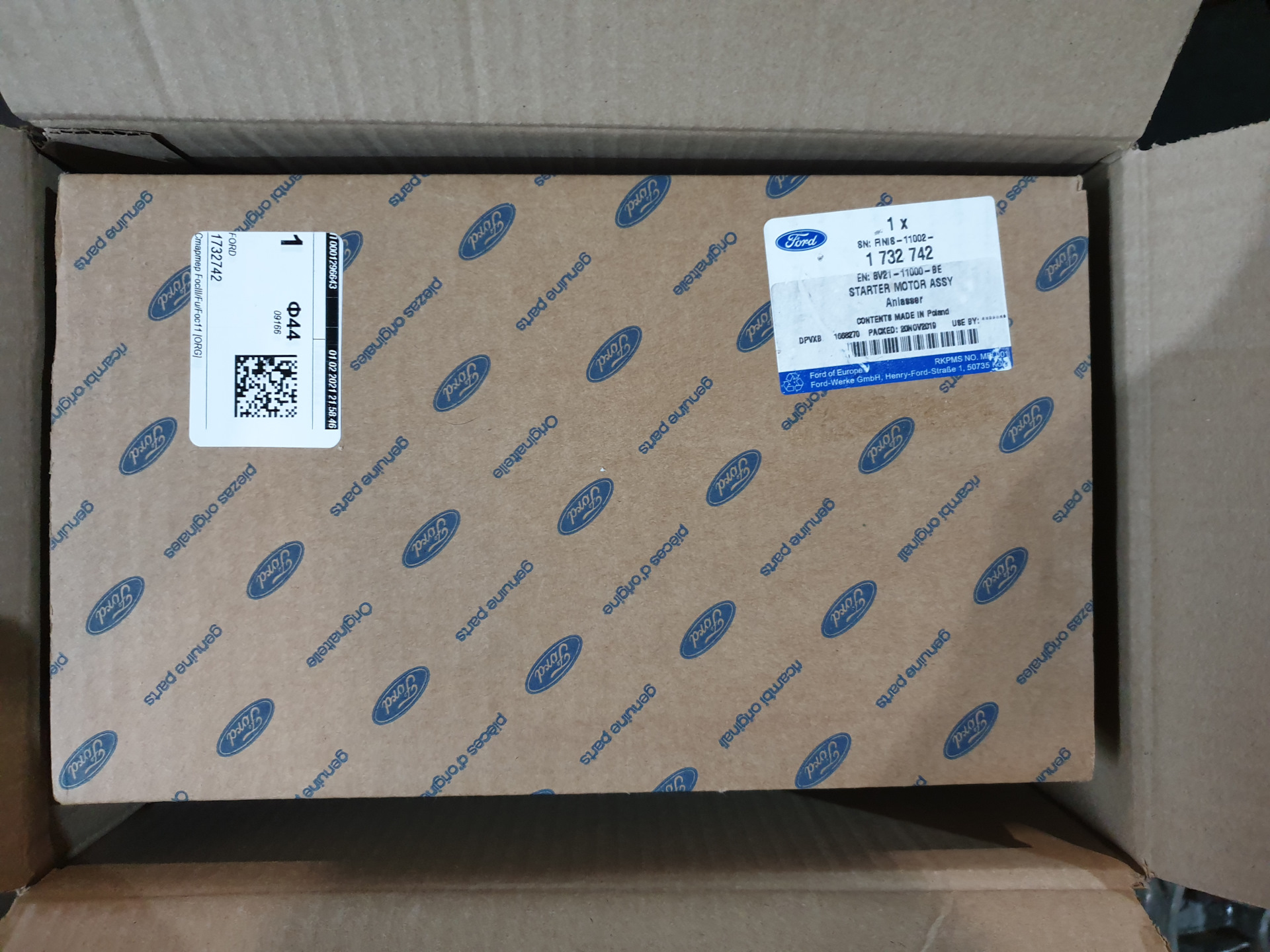 Заменил стартер оригинал Ford 1732742 — Ford Fusion, 1,4 л, 2007 года ...