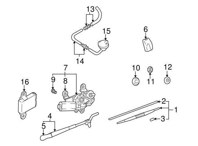 9881026000 Держатель щетки стеклоочистителя KIA HYUNDAI | Запчасти на ...