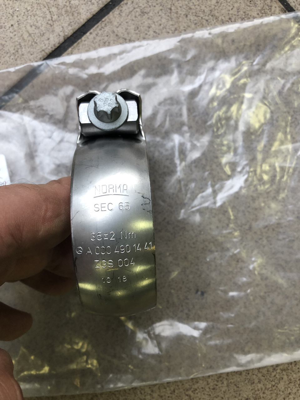 A0004901441 Хомут трубы выхлопной Mercedes | Запчасти на DRIVE2