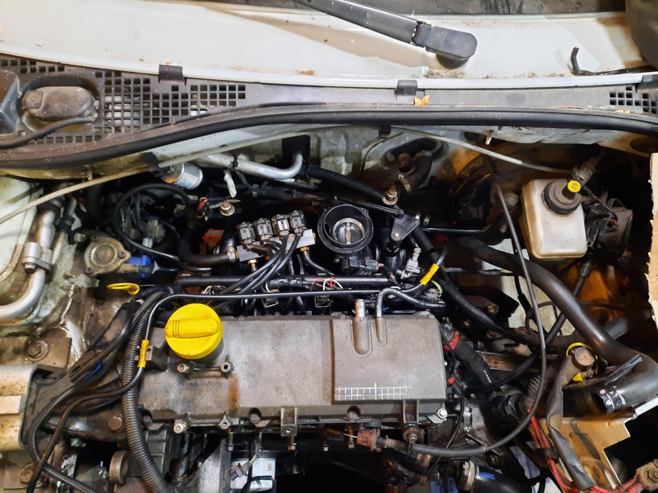 Первый запуск K7M — Renault Logan (1G), 1,6 л, 2007 года | своими ...