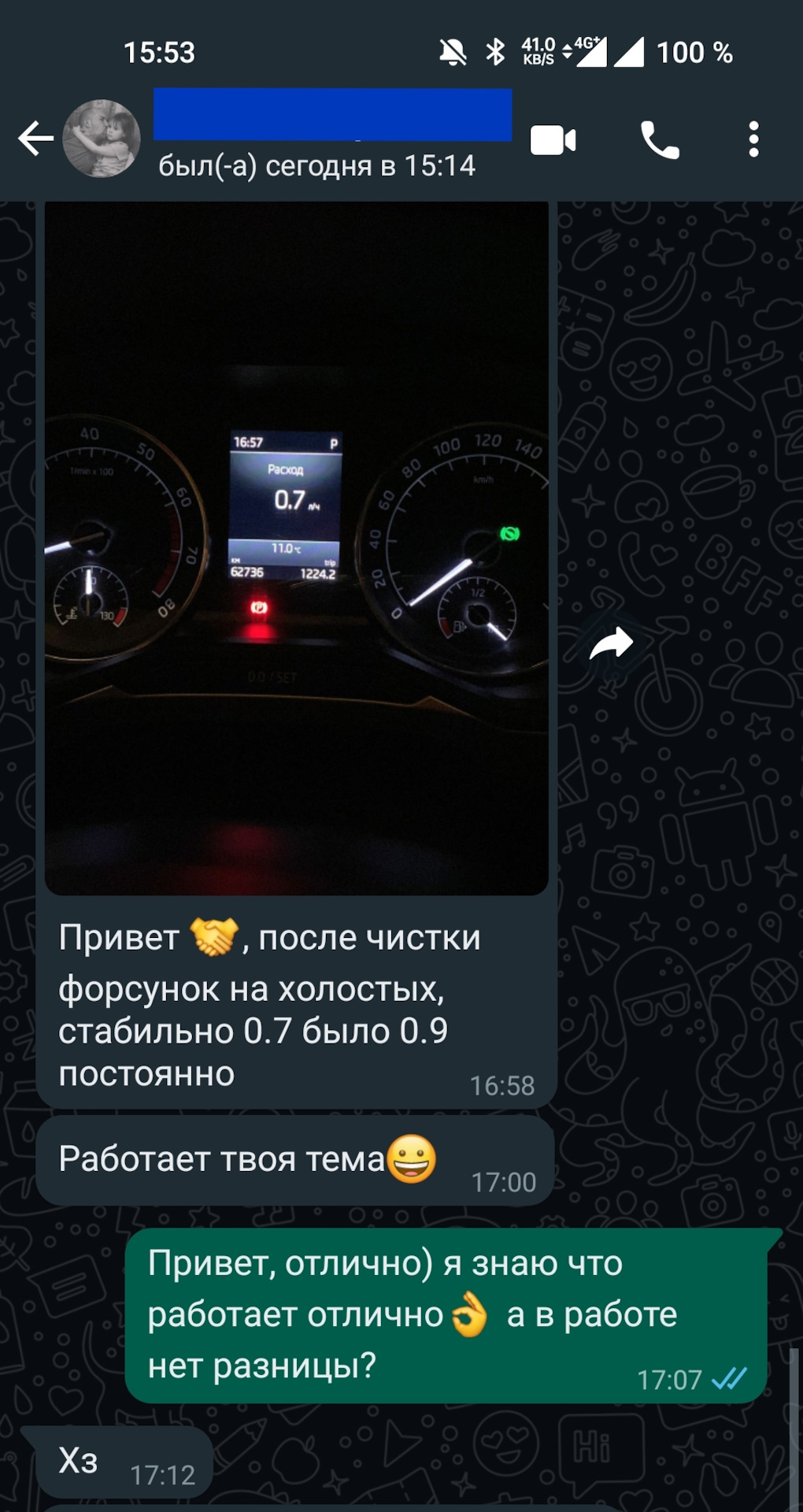 Skoda Superb Mk3 промывка топливных форсунок инжектора — Промывка