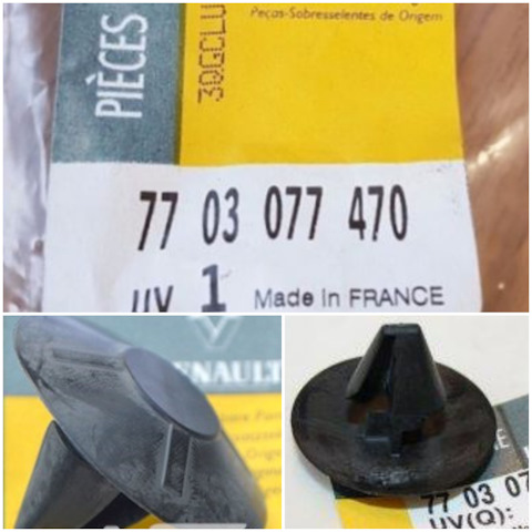 7703077470 Фиксатор защиты задн подвески (плас) RENAULT | Запчасти на ...