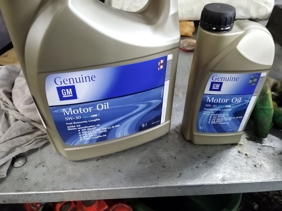 Замена масла GM 5w30 — Cadillac CTS (1G), 3,6 л, 2006 года | плановое ...