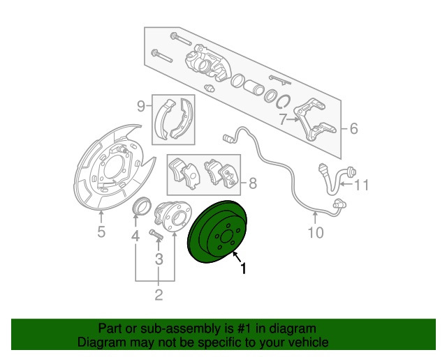 4615A110 Тормозной диск с покрытием PRO. Задняя ось Mitsubishi ...
