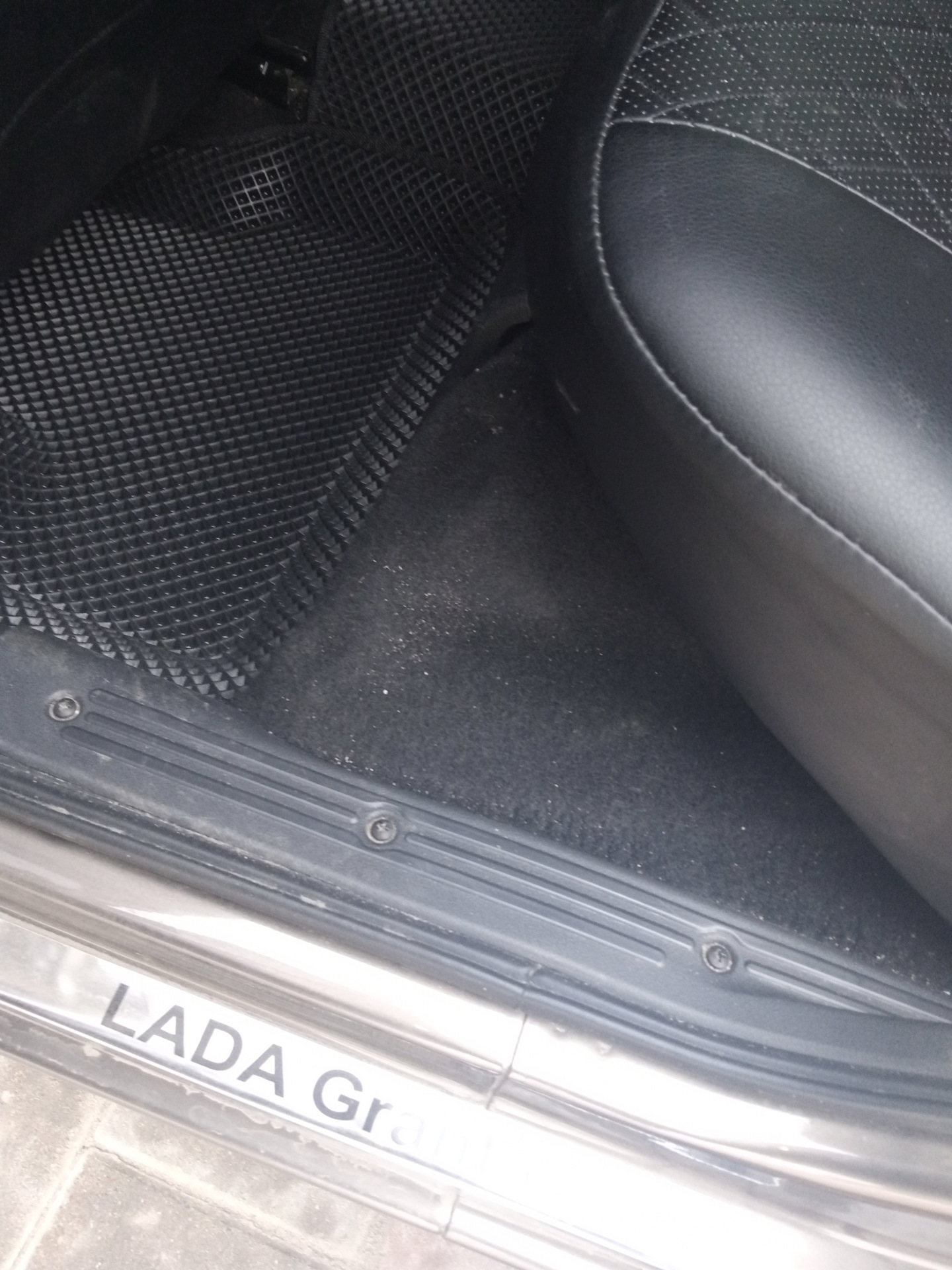 Накладки на ковролин задние для Lada Granta, — Lada Гранта Лифтбек (2G ...