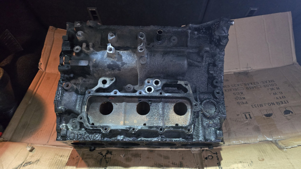 Вскрыли мотор. — Mitsubishi Pajero (2G), 2,8 л, 1995 года | поломка ...