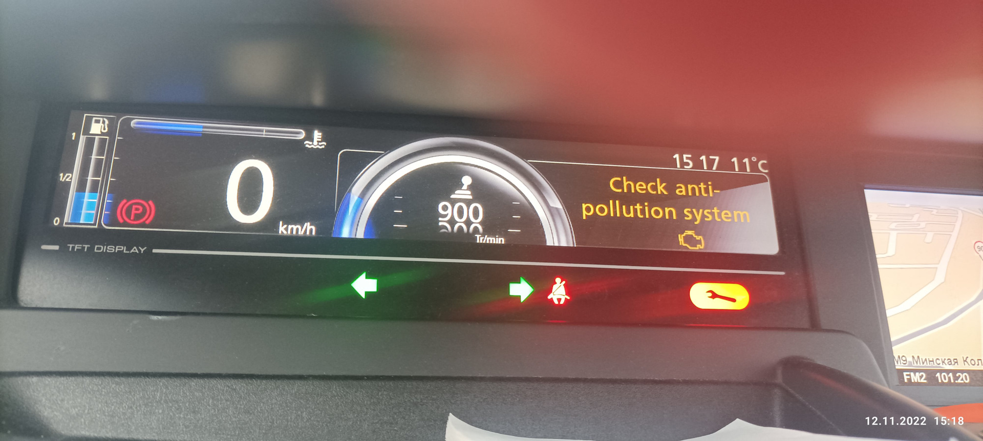 Ошибка DTC010122 (DF301) — Renault Grand Scenic III, 1,5 л, 2012 года ...