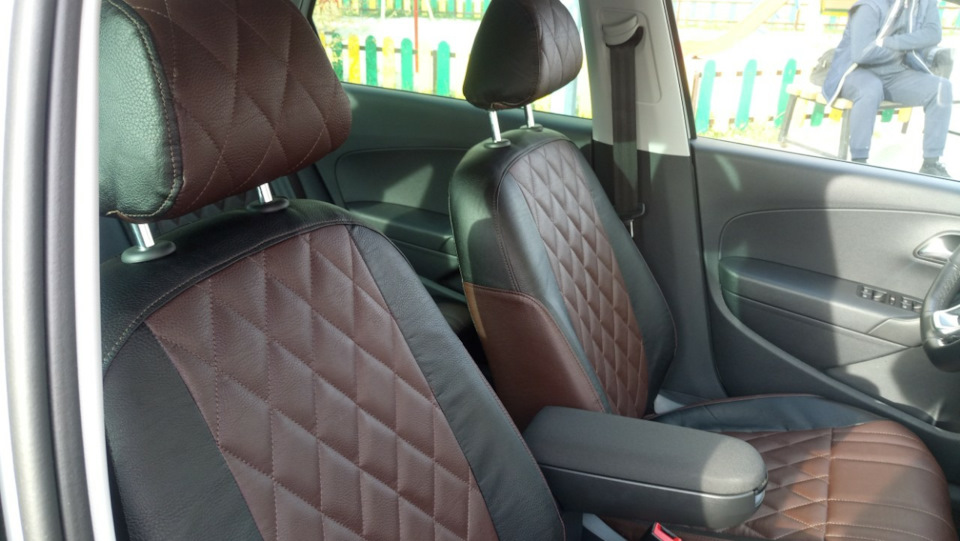 Чехлы на сидения — Volkswagen Polo Sedan, 1,6 л, 2018 года | аксессуары ...