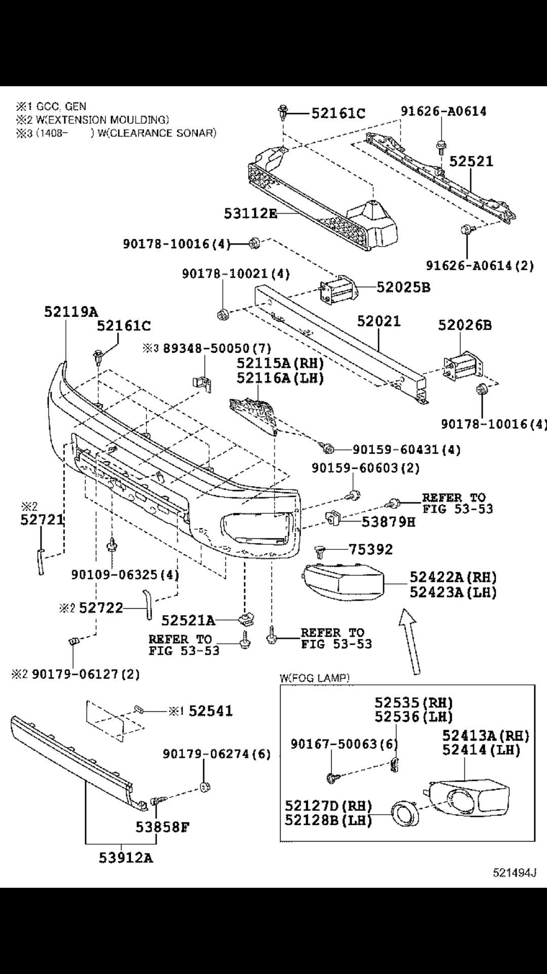 Схемки передньої частини FJ — Toyota FJ Cruiser, 4 л, 2008 года ...