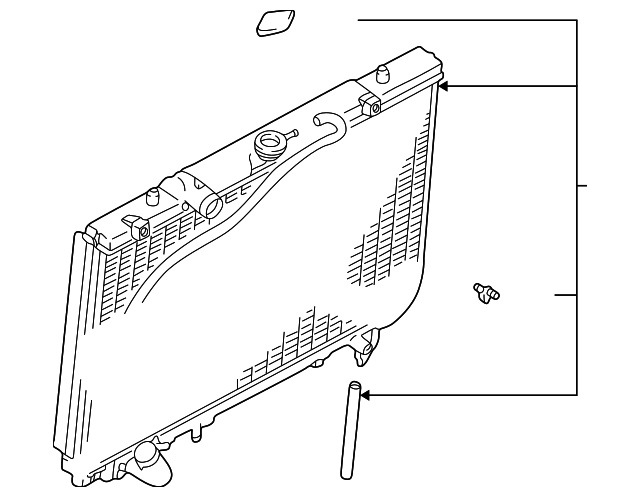 MN153206 Радиатор CHALLENGER/MONTERO SPORT V6 3.0/3.5 96-02 Mitsubishi ...